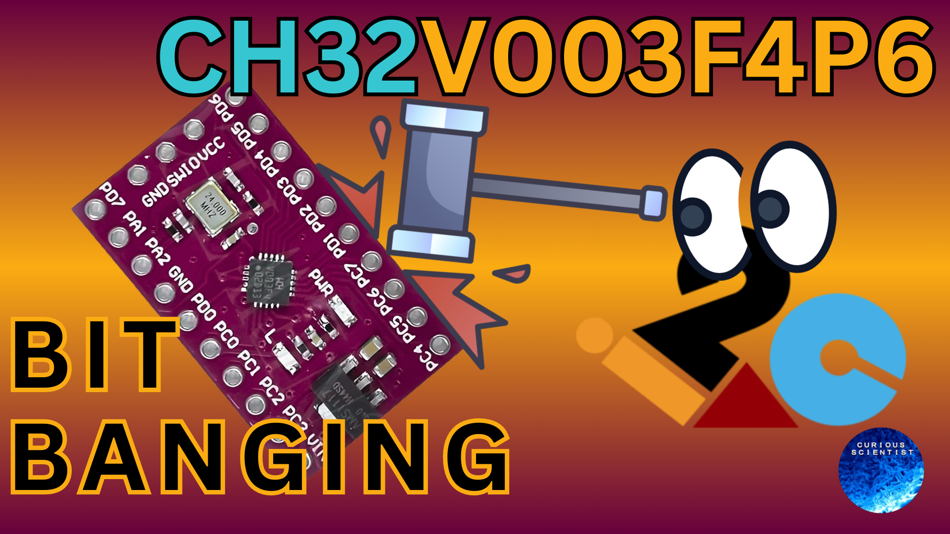 Bit-Banging I²C with the CH32V003F4P6 & Driving an OLED Display – eBits ApS
